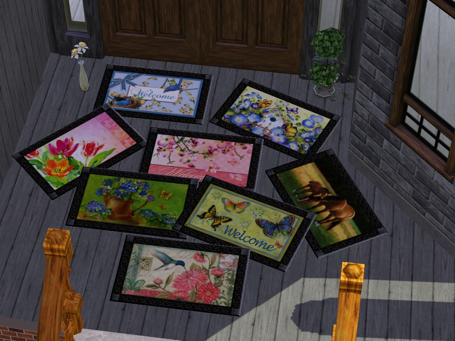 The Sims Resource | Spring Welcome Mats 1x1