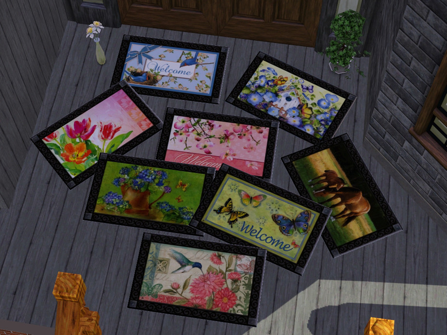 The Sims Resource | Spring Welcome Mats 1x1