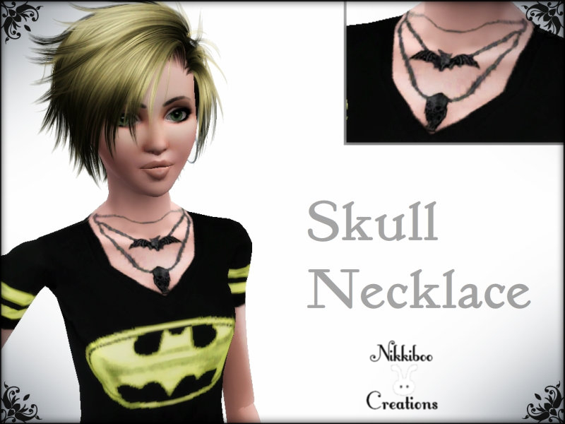 The Sims Resource | Skull Necklace