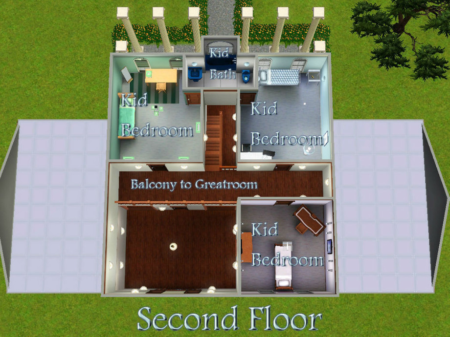 The Sims Resource | Colonial Family House by MissyMastermind