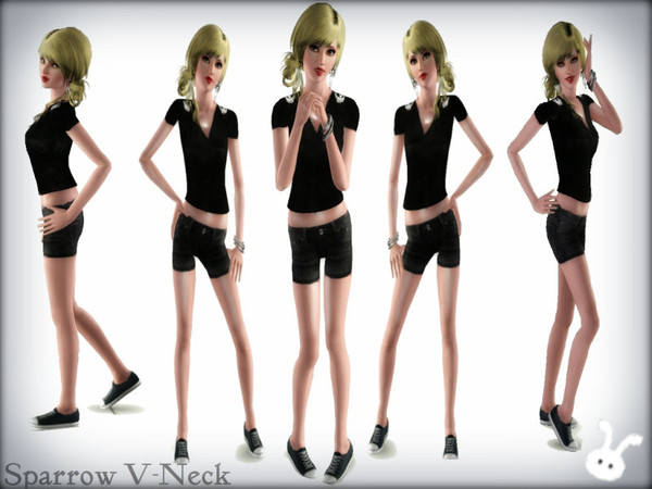 The Sims Resource | Sparrow V-Neck