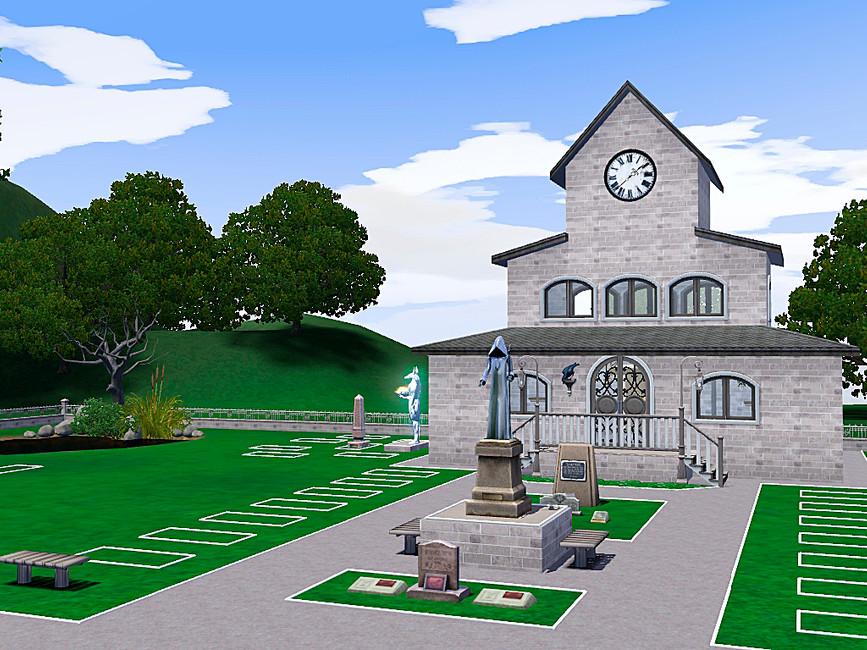 The Sims Resource - Cemetery Foggy Rest