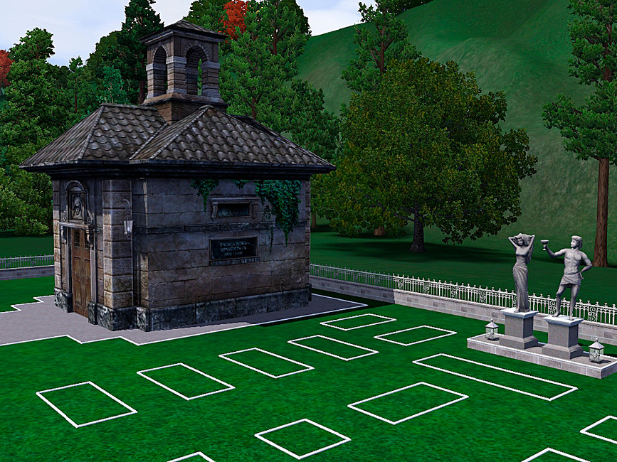 The Sims Resource - Cemetery Foggy Rest