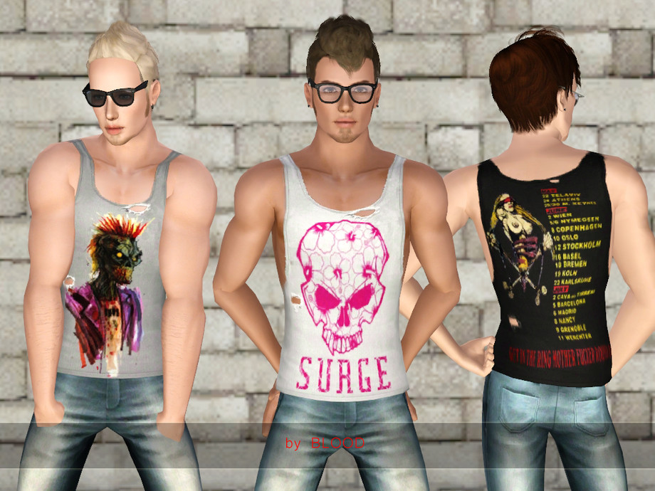 The Sims Resource | BLOOD_punk T-shirt