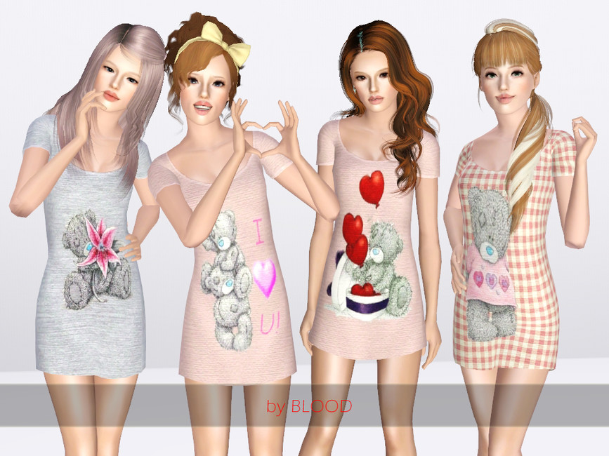 The Sims Resource - BLOOD_Teddy dress
