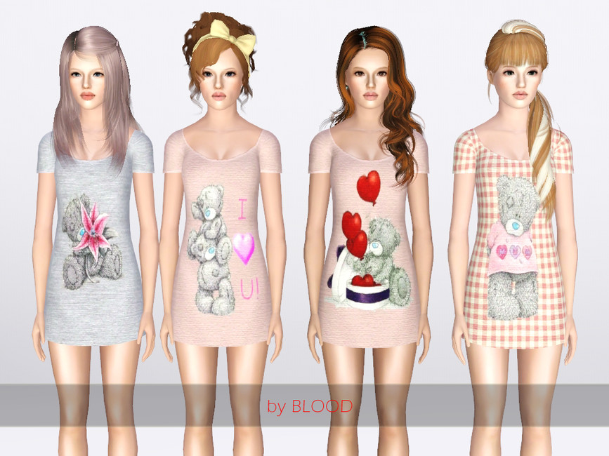 The Sims Resource - BLOOD_Teddy dress