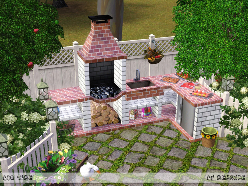 The Sims Resource - BBQ Time Outdoor Kitchen