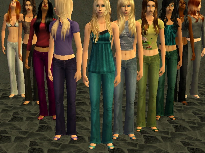 The Sims Resource | Jeans Recolor Set