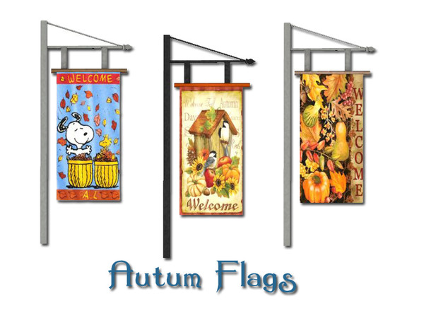 The Sims Resource | Home Flags Autum