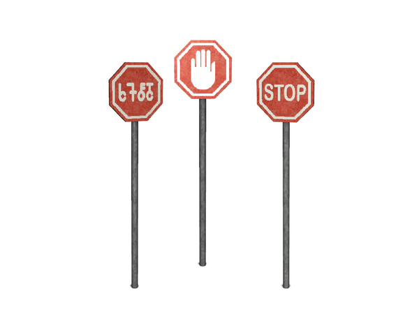 The Sims Resource | Stop sign