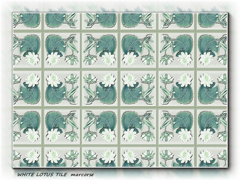 marcorse's White Lotus Tile pattern
