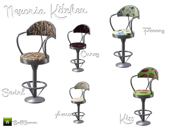 The Sims Resource | Nexoria Kitchen Barstool