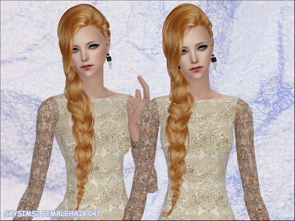 The Sims Resource - Side Parted Hair