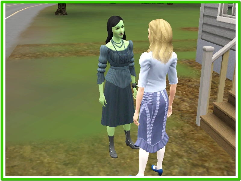 The Sims Resource | Elphaba Thropp (from the musical Wicked)
