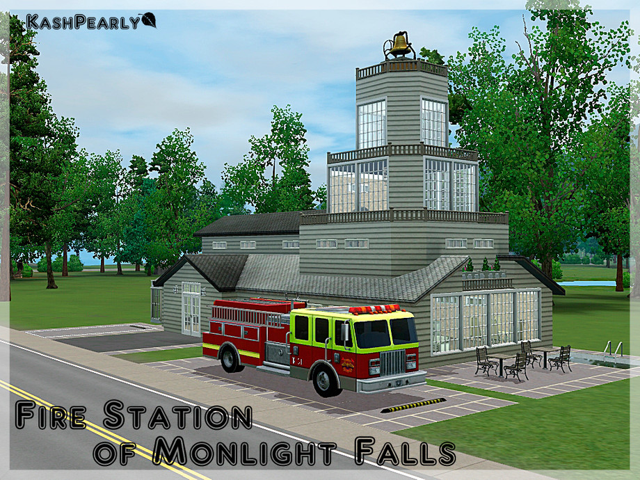 The Sims Resource | Fire Station of Moonlight Falls