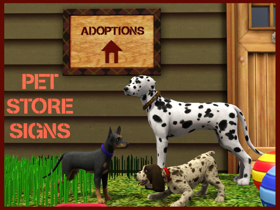The Sims Resource | *REQUEST* Pet Store Signs