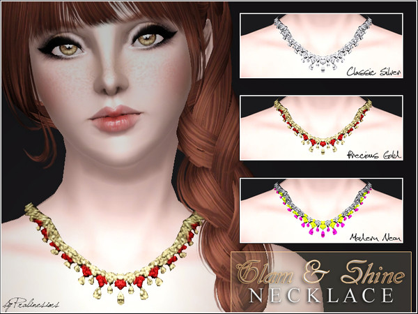 The Sims Resource - Diamond Heart Necklace