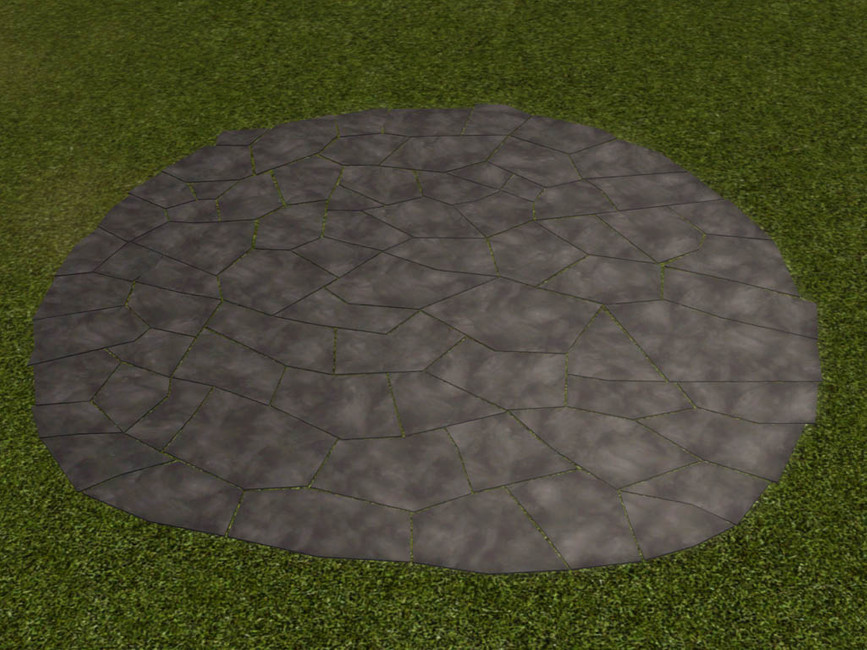 The Sims Resource - Large Stone Ground Slab