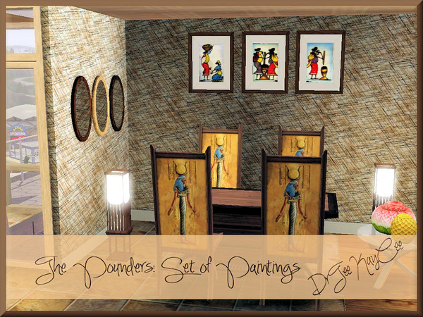 The Sims Resource | Painting Set: The Pounders