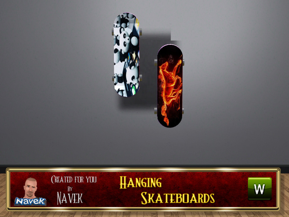 The Sims Resource | Hanging Skateboards for teens