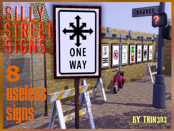 The Sims Resource | Silly Street Signs