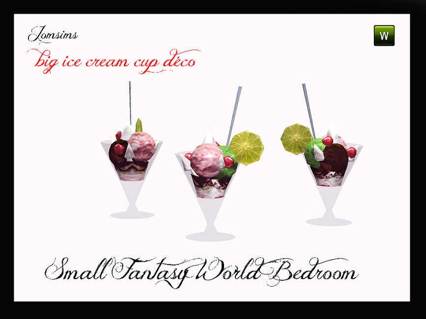 The Sims Resource - big ice cream deco small fantasy