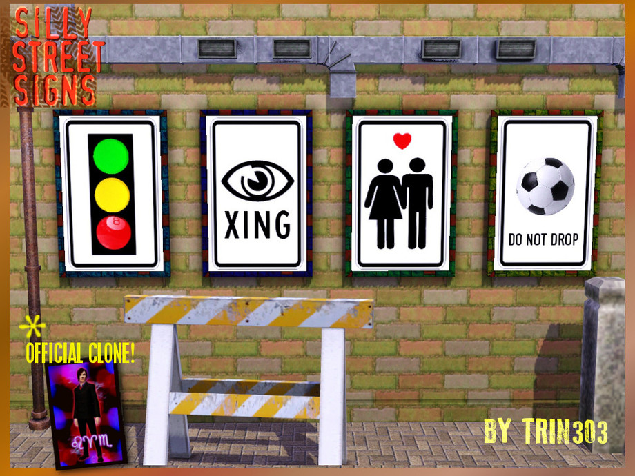 The Sims Resource | Silly Street Signs