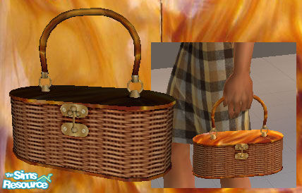 The Sims Resource | Vintage Purses! Medium Weave (Accessory)