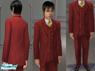 The Sims Resource - Navy Suit