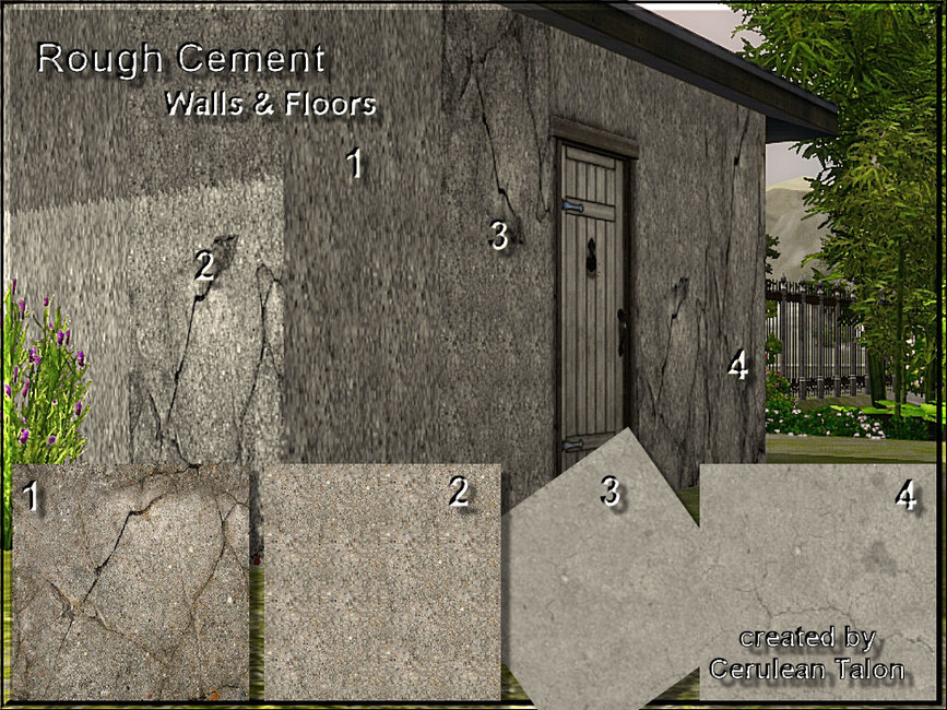 The Sims Resource - Asylum Cement Wall 7