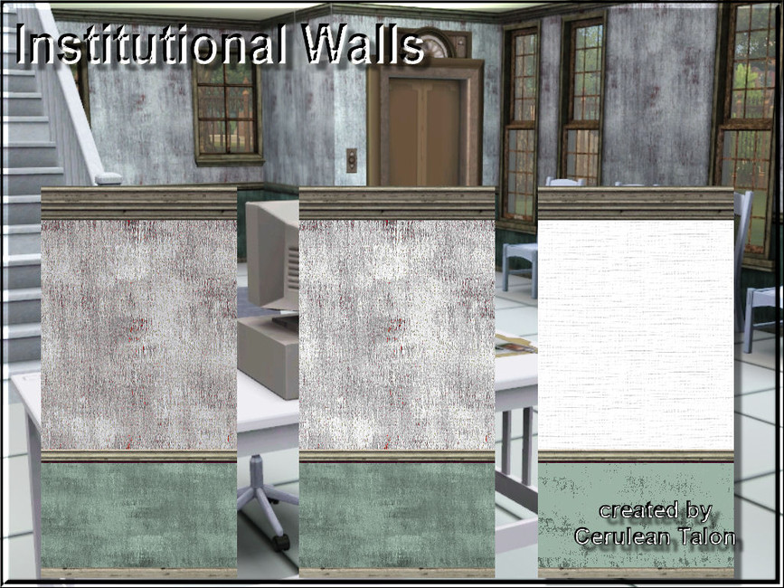 The Sims Resource - Painted Institutional Walls
