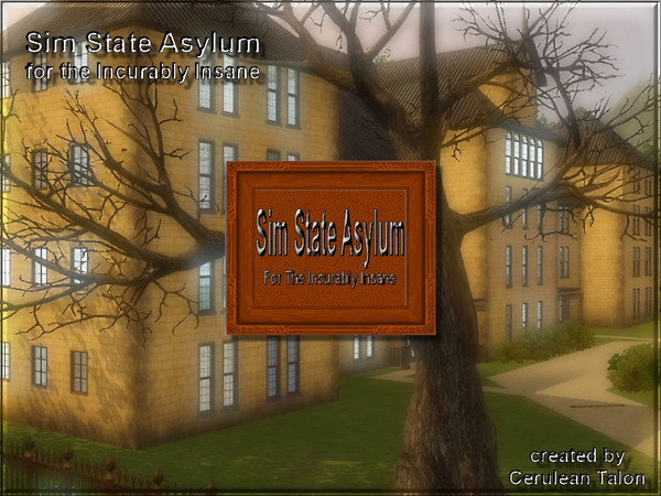 The Sims Resource | Sim State Asylum Sign