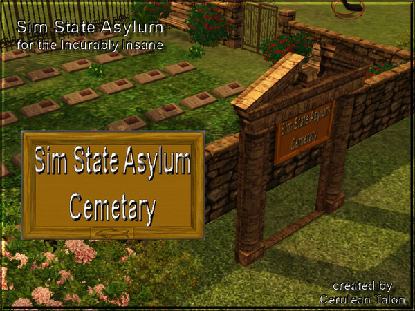 The Sims Resource | Asylum Cemetary Sign