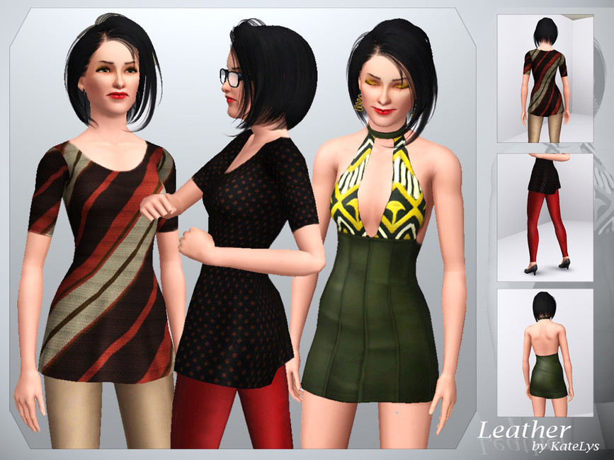 The Sims Resource - Leather Set