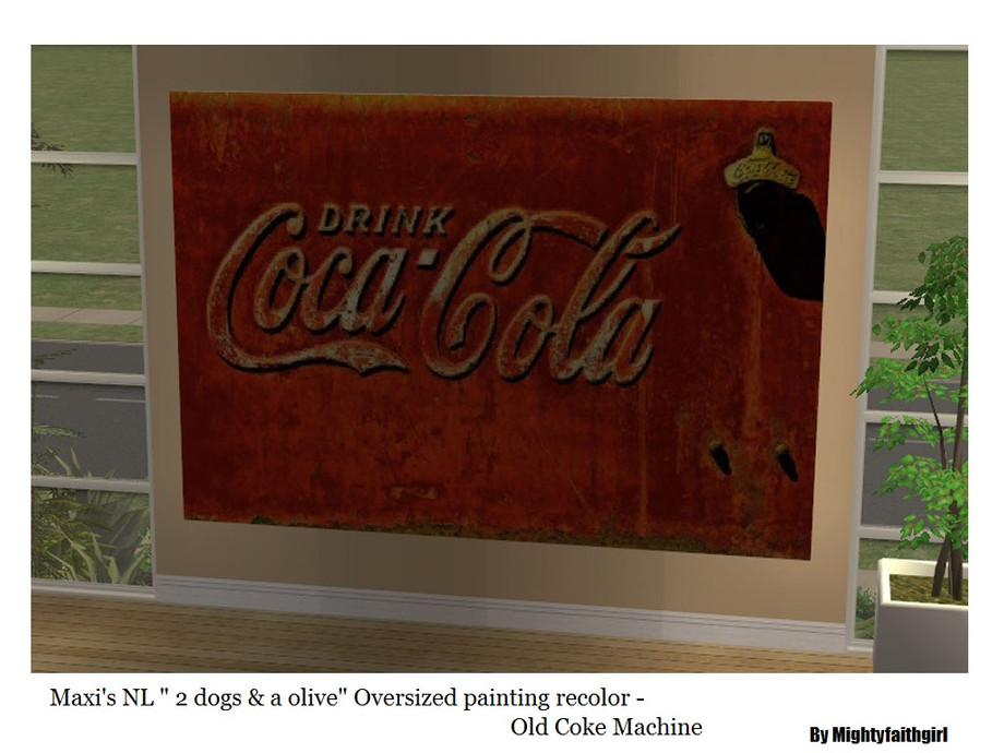 The Sims Resource | MFG Maxi Oversized NL Painting RC SET - Old Coke ...