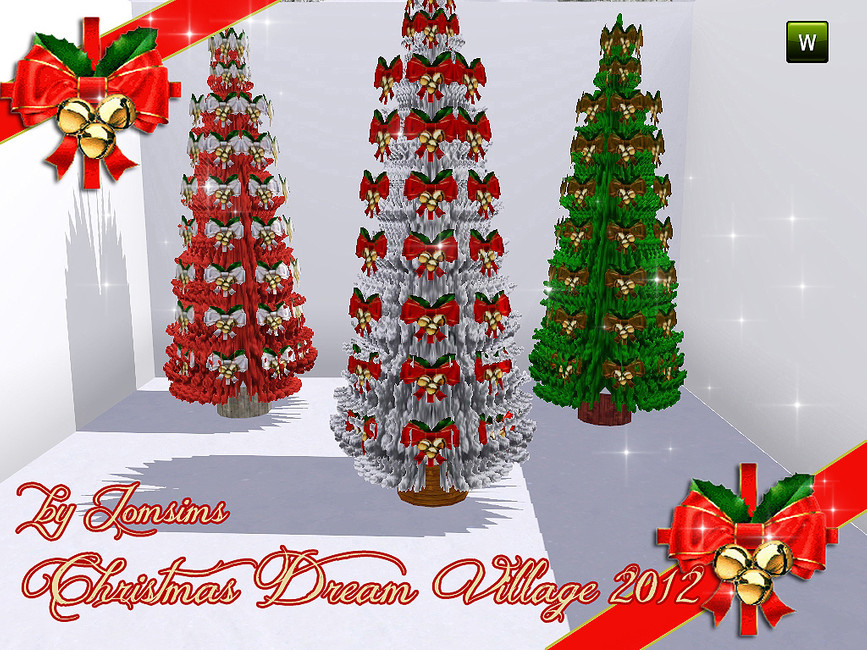 The Sims Resource - christmas tree dream village 2012