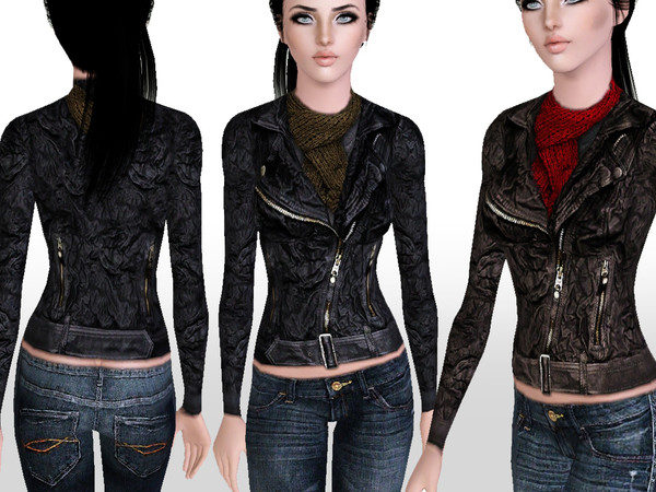 The Sims Resource | Outdoor_Leather Jacket