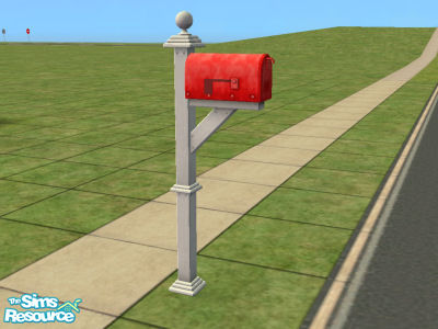 The Sims Resource - Crystal Creations Mailbox Recolors - Red