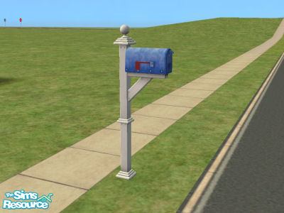 The Sims Resource - Crystal Creations Mailbox Recolors - Blue