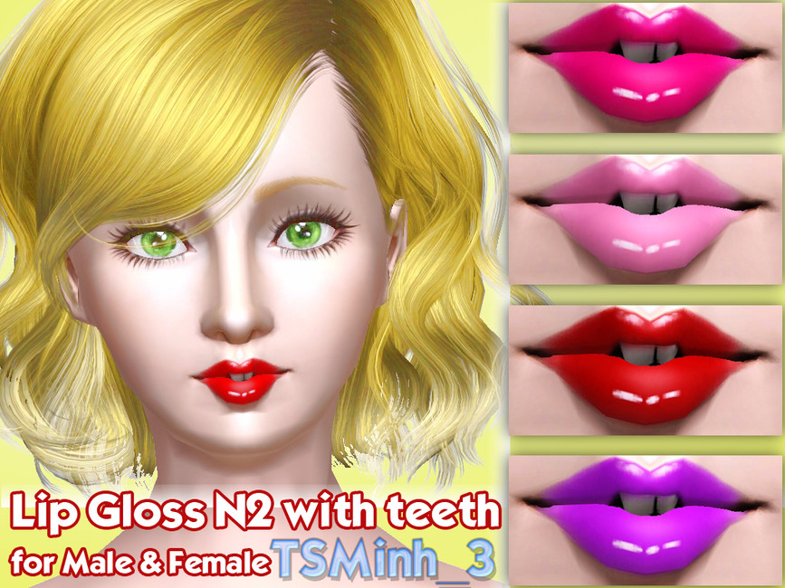 The Sims Resource - Lip Gloss N2 Set