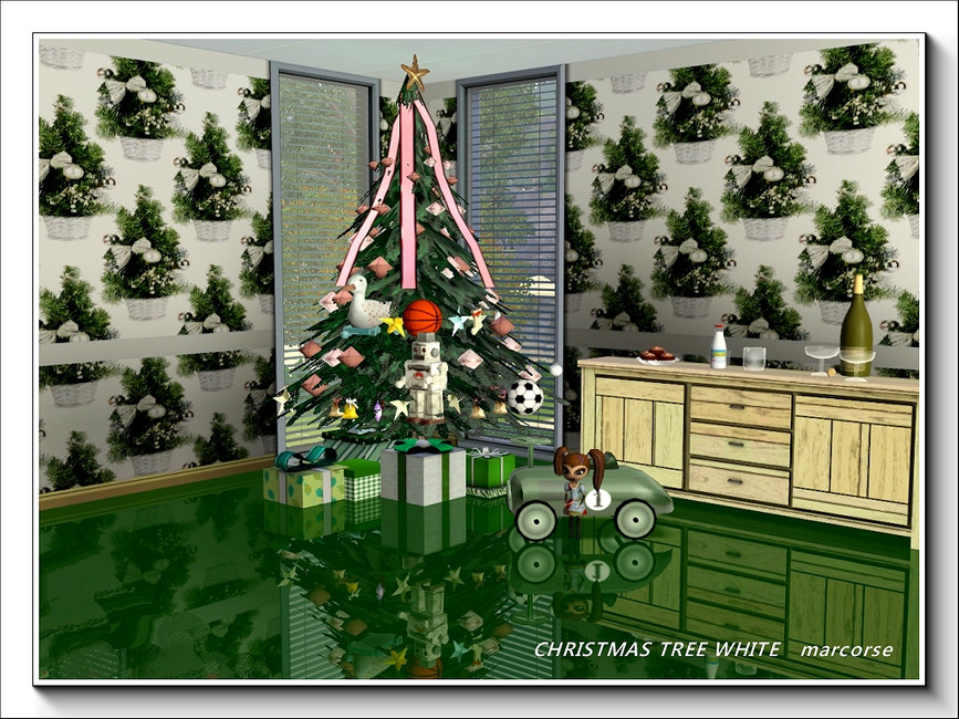 The Sims Resource - Christmas Tree White pattern