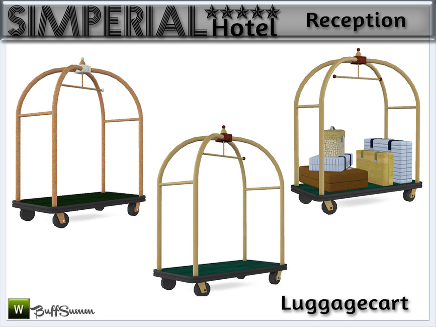 The Sims Resource - Simperial Reception Luggage Cart