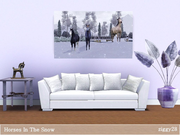 The Sims Resource | Horses In The Snow