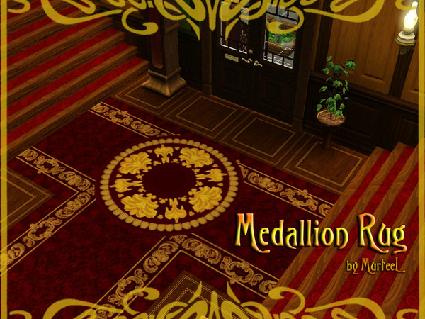 The Sims Resource | Medallion Rug