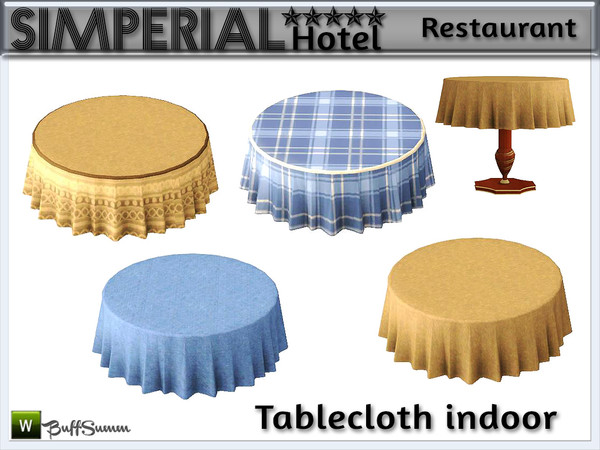 The Sims Resource | Simperial Dining Tablecloth 2
