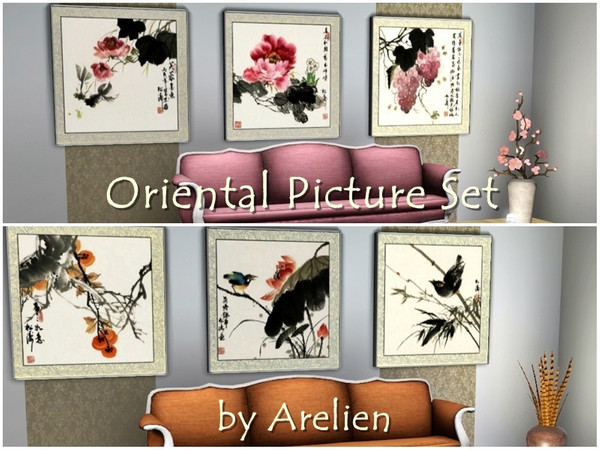 The Sims Resource | Oriental Picture Set