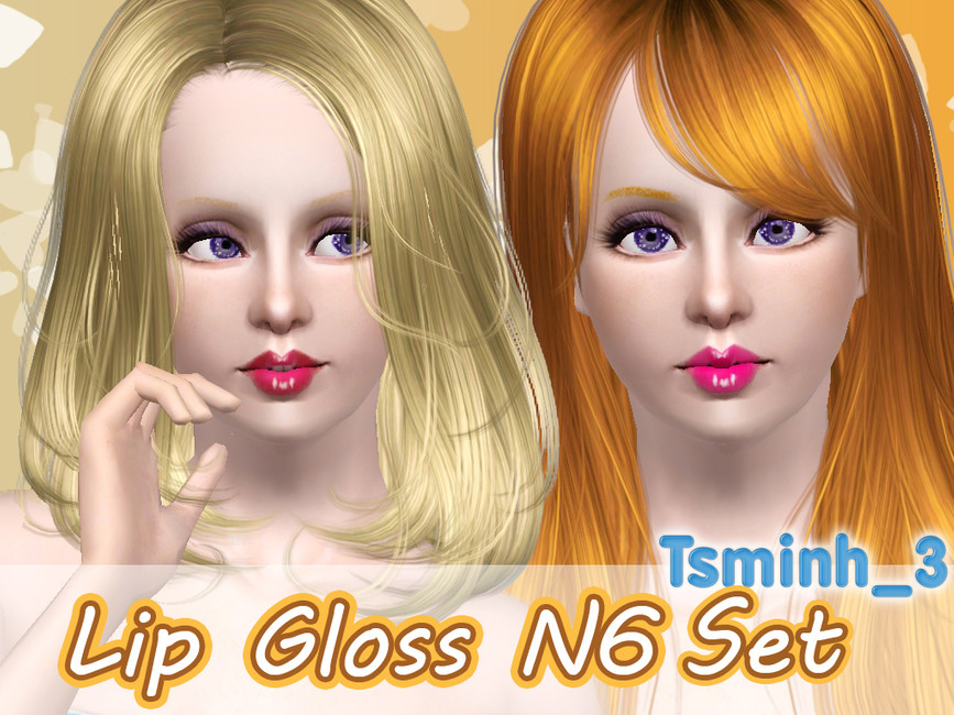 The Sims Resource - Lip Gloss N6 Set