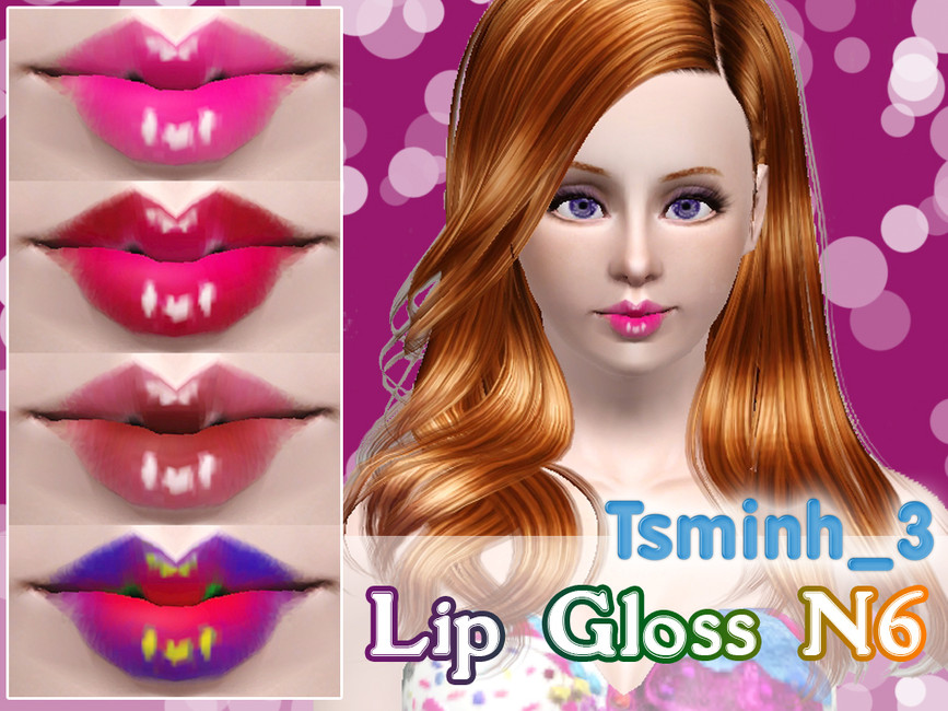 The Sims Resource - Lip Gloss N6 Set