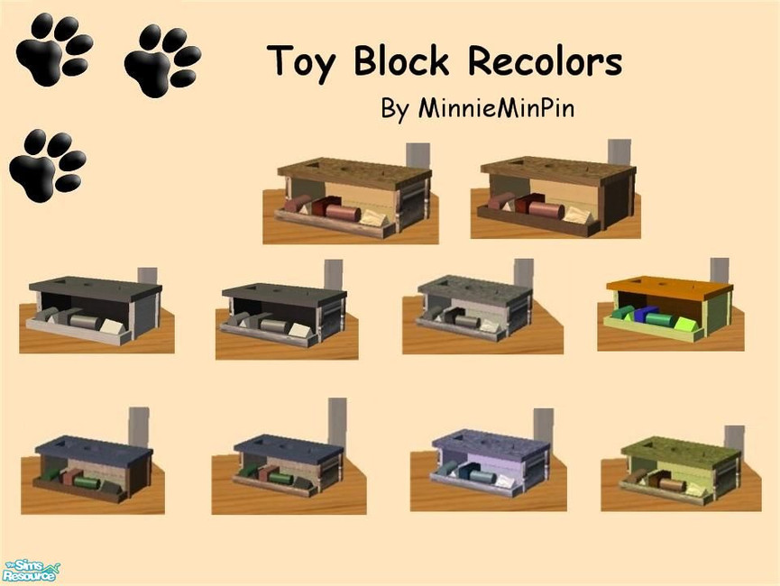 The Sims Resource - Toy Blocks Recolors