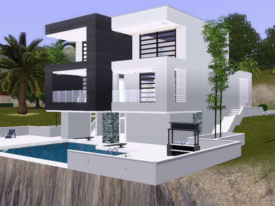 The Sims Resource | Modern Minimalist Villa
